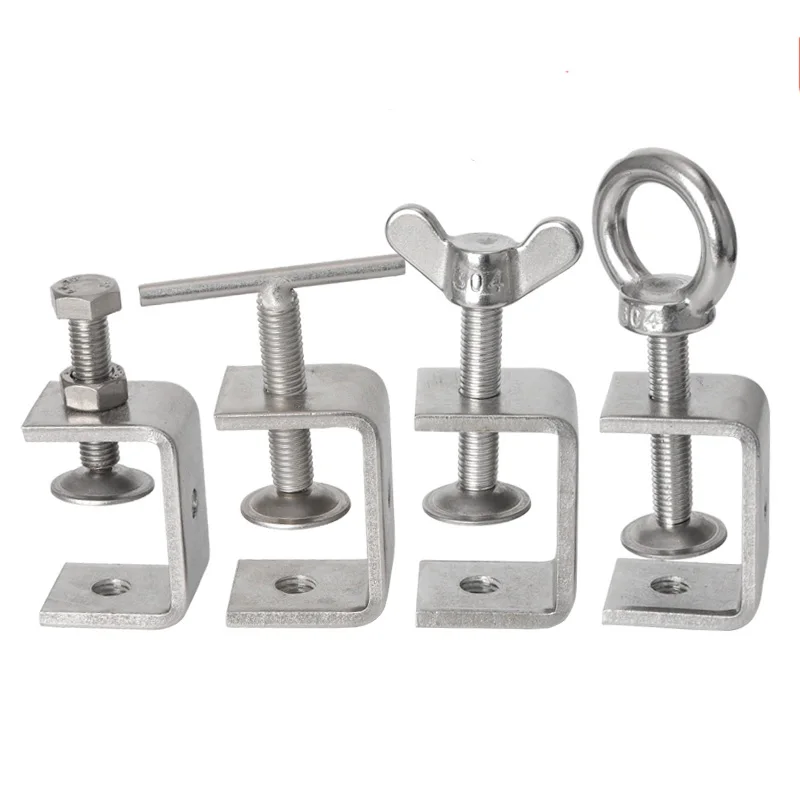 C Channel Carbon Steel Beam Clamp - Turn Key Hose Clamp