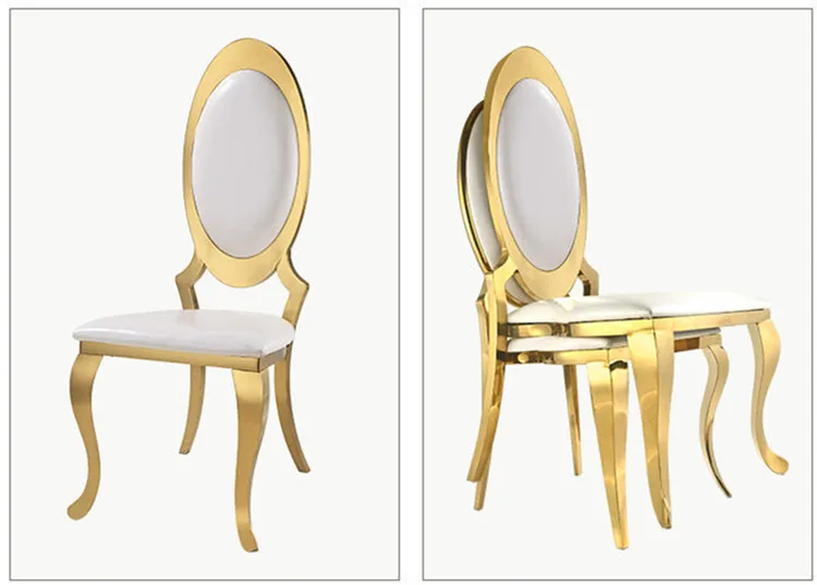 White Dining Chairs Set Of 6 Dining Side Chairs With Oval High Back ...