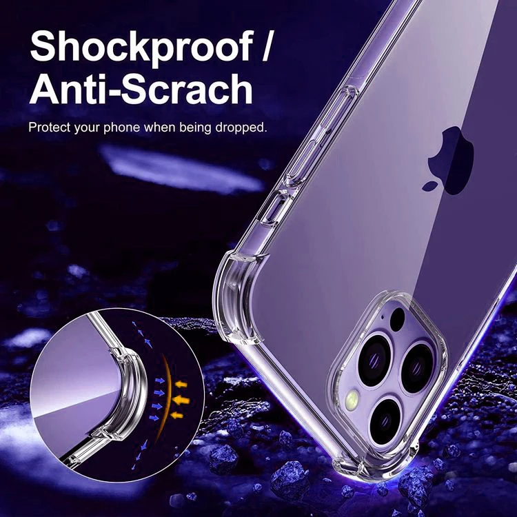 For Iphone 13 Case Shockproof,1.5mm Thin Transparent Crystal Clear Tpu ...