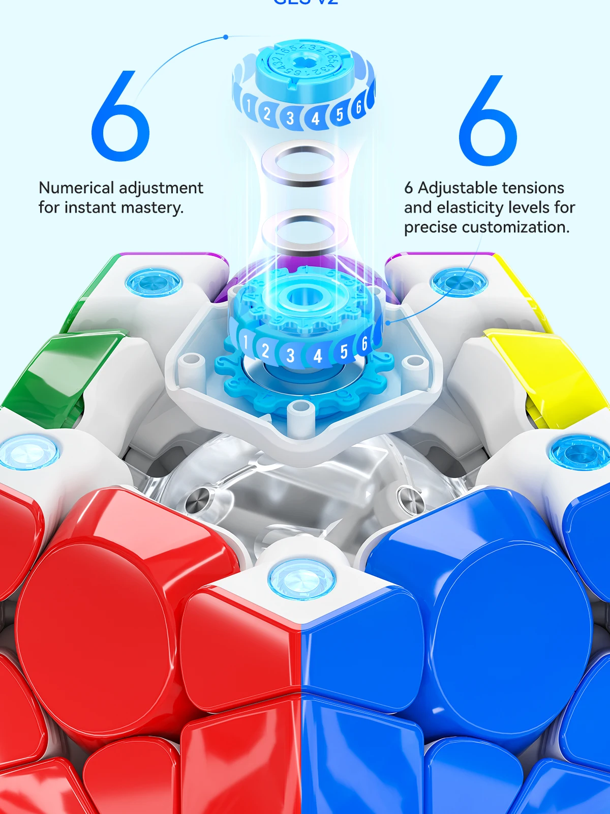 GAN Megaminx V2 Maglev UV Octahedron Magnetic Levitation Magic Speed Cube