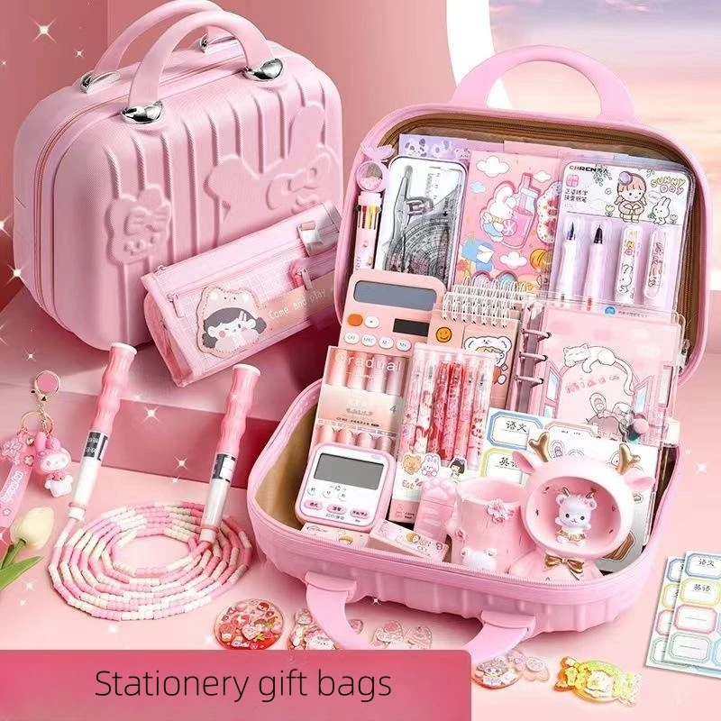 170 Pcs School Home Stationery Gift Set in Pink - Perfect Stationery ...