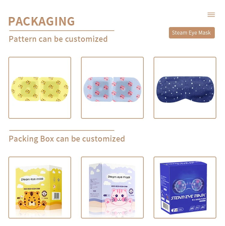 Heat Eye Patch Steam Warmer Sleeping Eye Mask Disposable Heating Pad ...