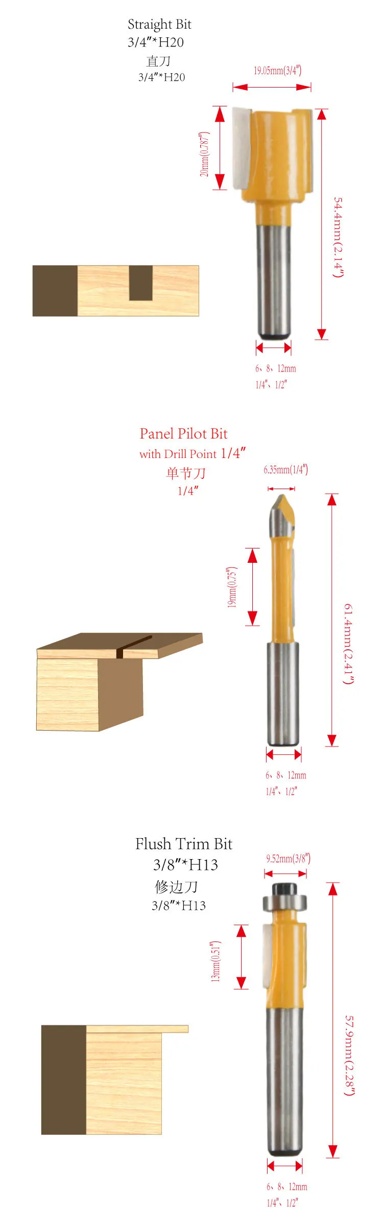 35PCS Router Bits Set - Precision Tools for Woodworking