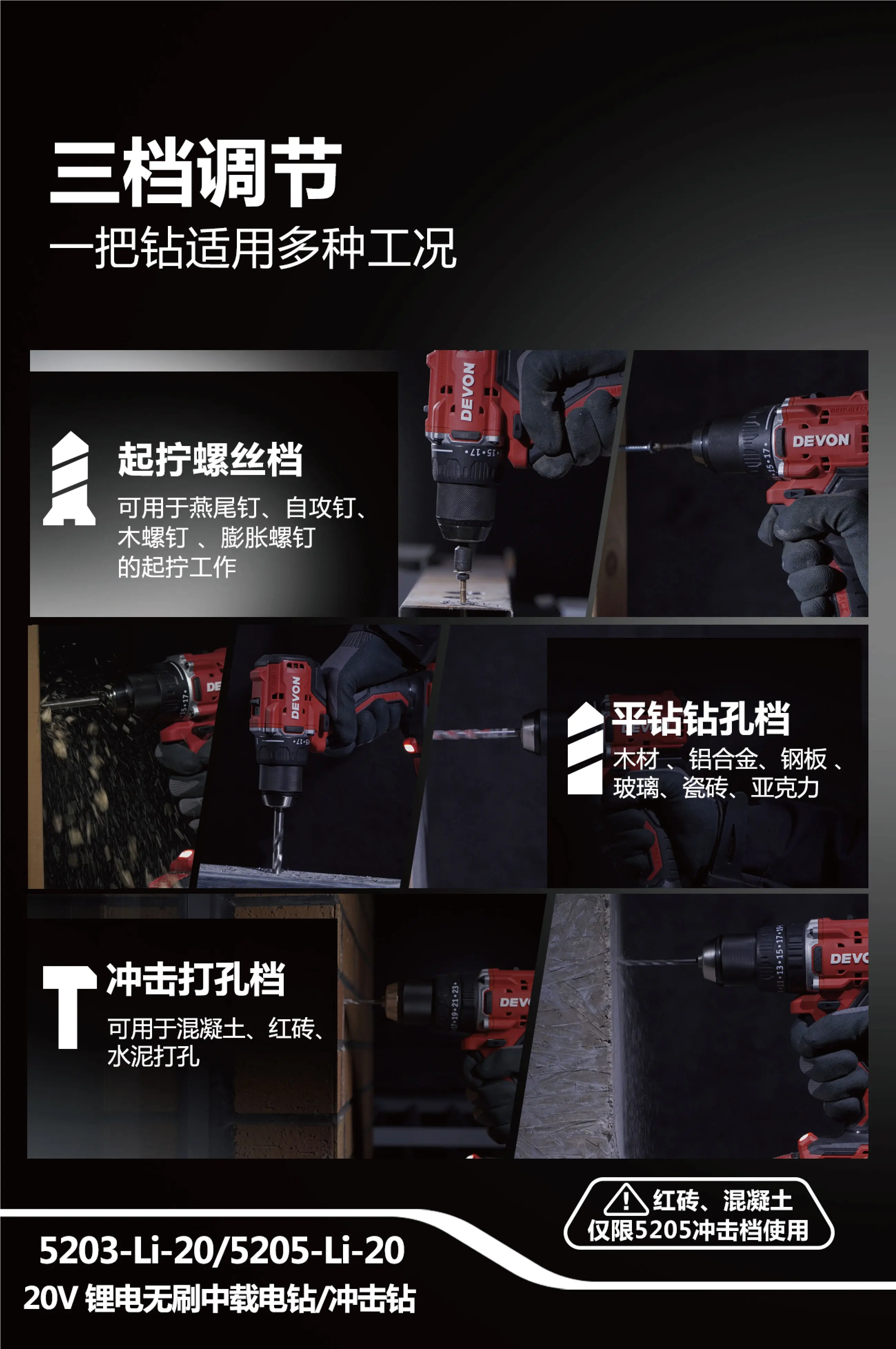 Devon 90NM Brushless Cordless Drill Driver Kit - 21V 18V Lithium ...