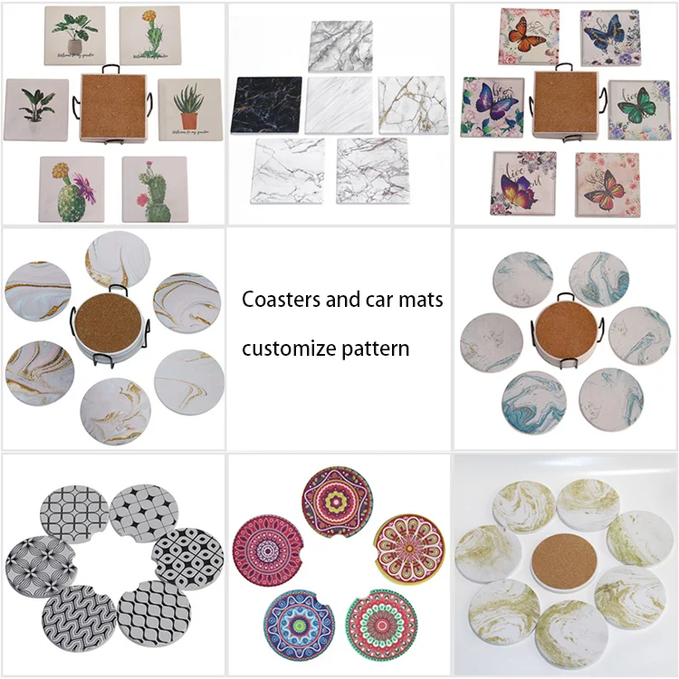 Wholesale Custom Printed Promotional Absorbent Drinks Round Square ...