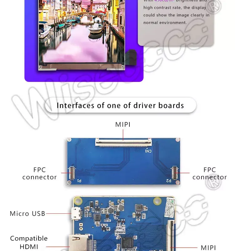 3.1 Inch IPS LCD Display - High Brightness & MIPI DSI Interface