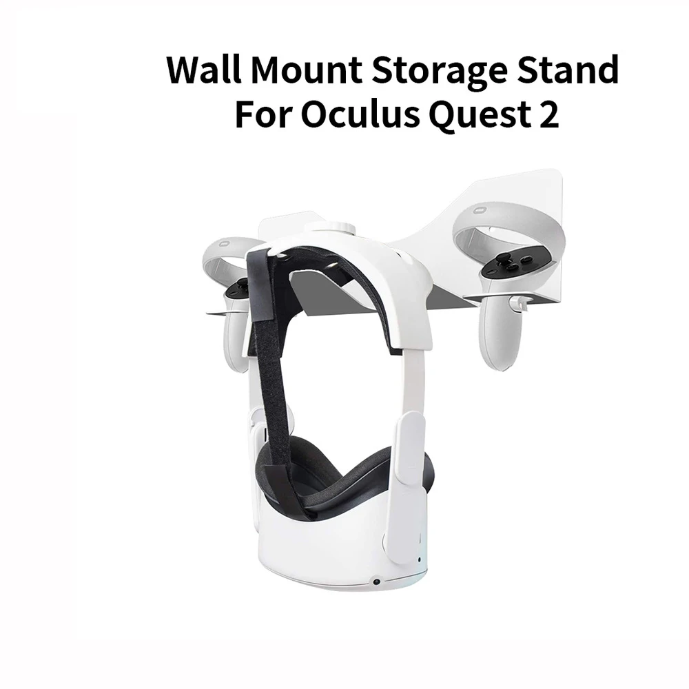 Metal Wall Mount Stand For Vr Oculus Headset Stand Hook Storage Shelf ...