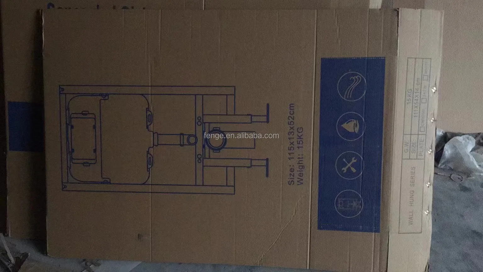 Wall Mounted Concealed Cistern Dual Flush for Wall-Hung Toilet (Wall ...