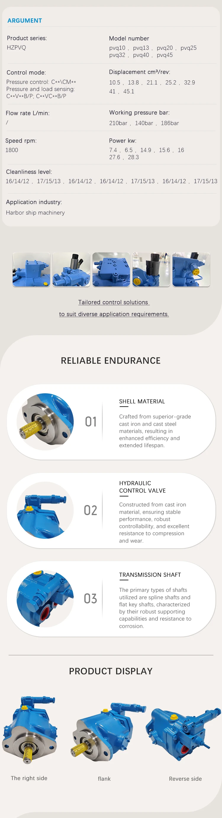 Vickers Eaton-bomba Hidráulica De Pistón,V20f,Pvq,Pvq32,Pvq10,A2r,Se1s ...