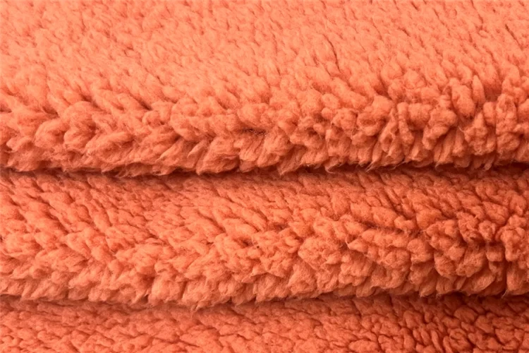 Manufacturers 100 Polyester Brushed Soft Sherpa Fleece Fabrics For ...