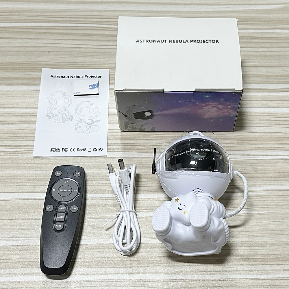 Mini Proyector Astronauta De Galaxia Nebulosa Luz Luces Estrellas ...