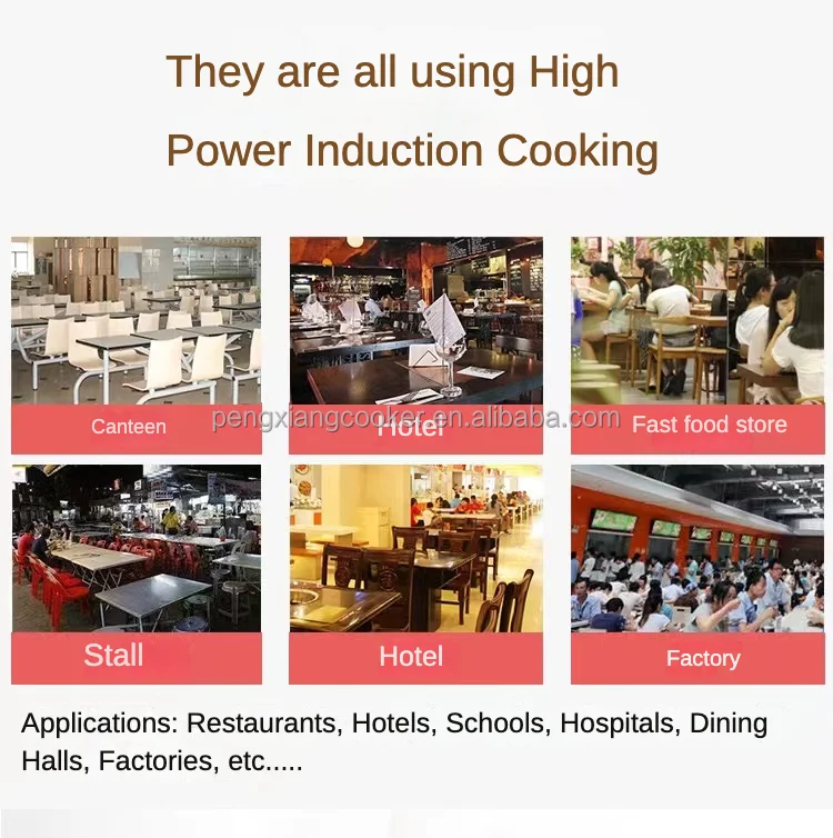 Electric Commercial Induction Hob 220v/380v 5000 Watt High Power ...