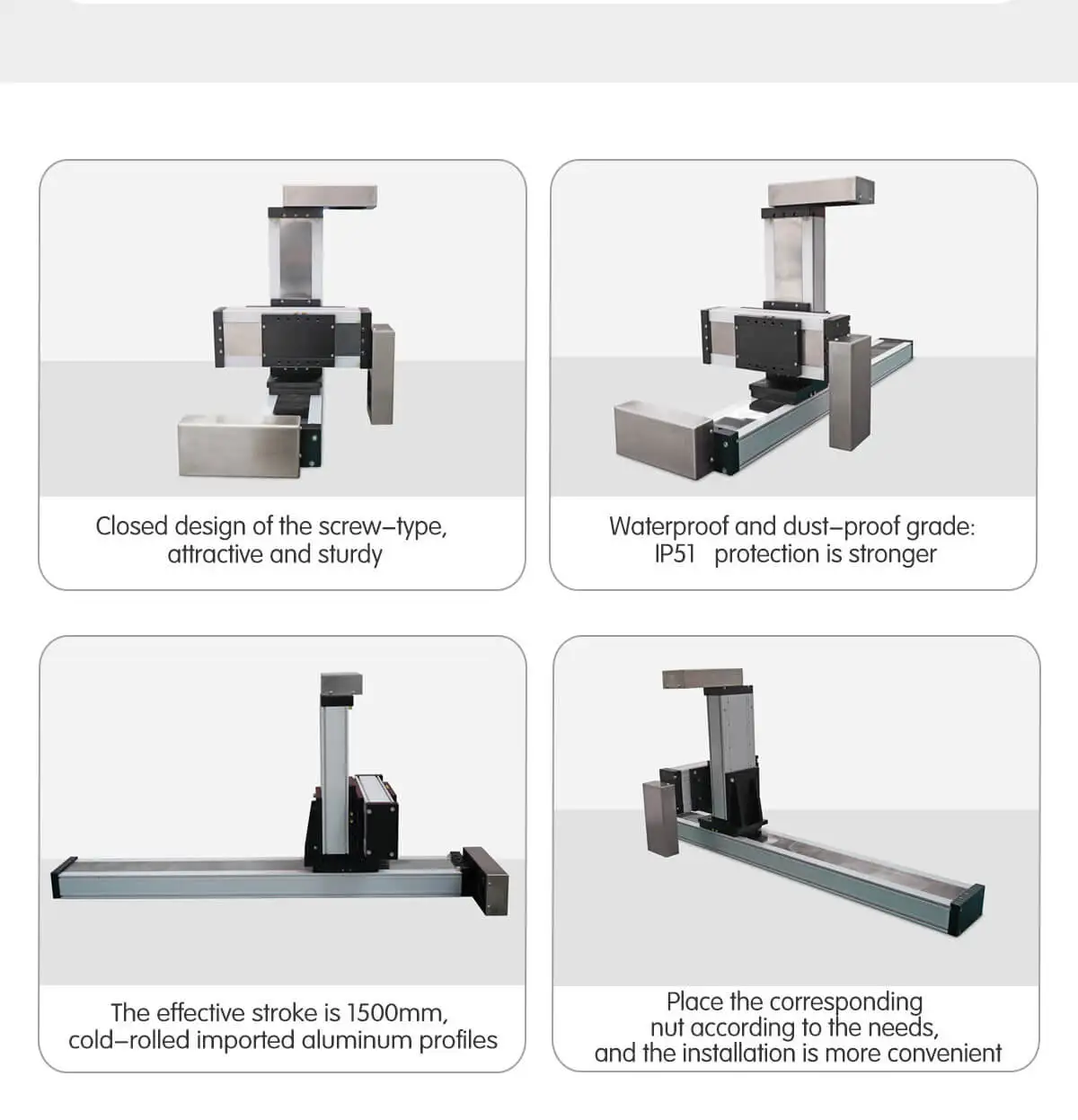 FUYU 3 Axis Ball Screw Linear Positioning Stage Dustproof XYZ Robotic Arm| Alibaba.com