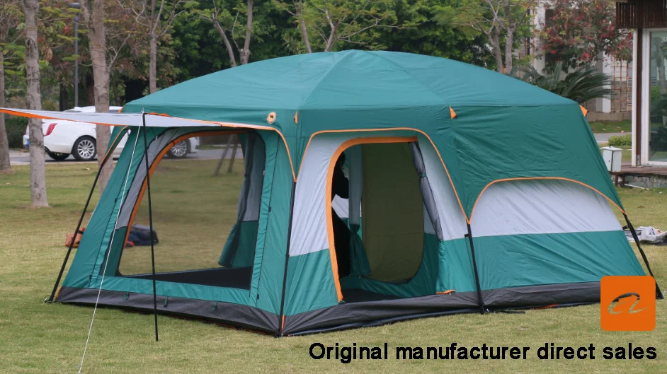 Outdoor Windproof Family Camping Tent Portable Tent For Camping Hiking ...