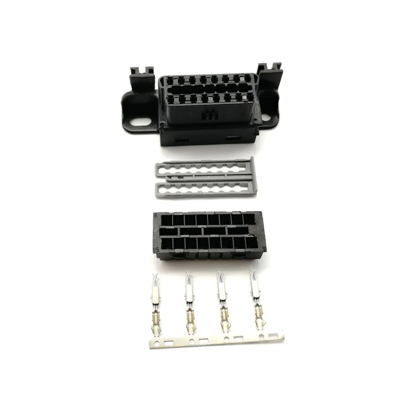 Auto OBD2 Female Connector Plug with Pin Terminal Diagnostic Tools for ...