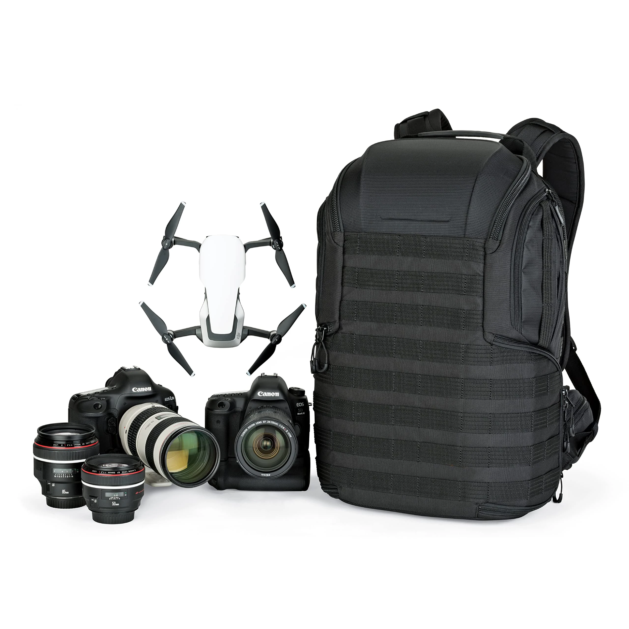 Black Pro Modular Backpack with All Weather Cover, Camera Bag for ...