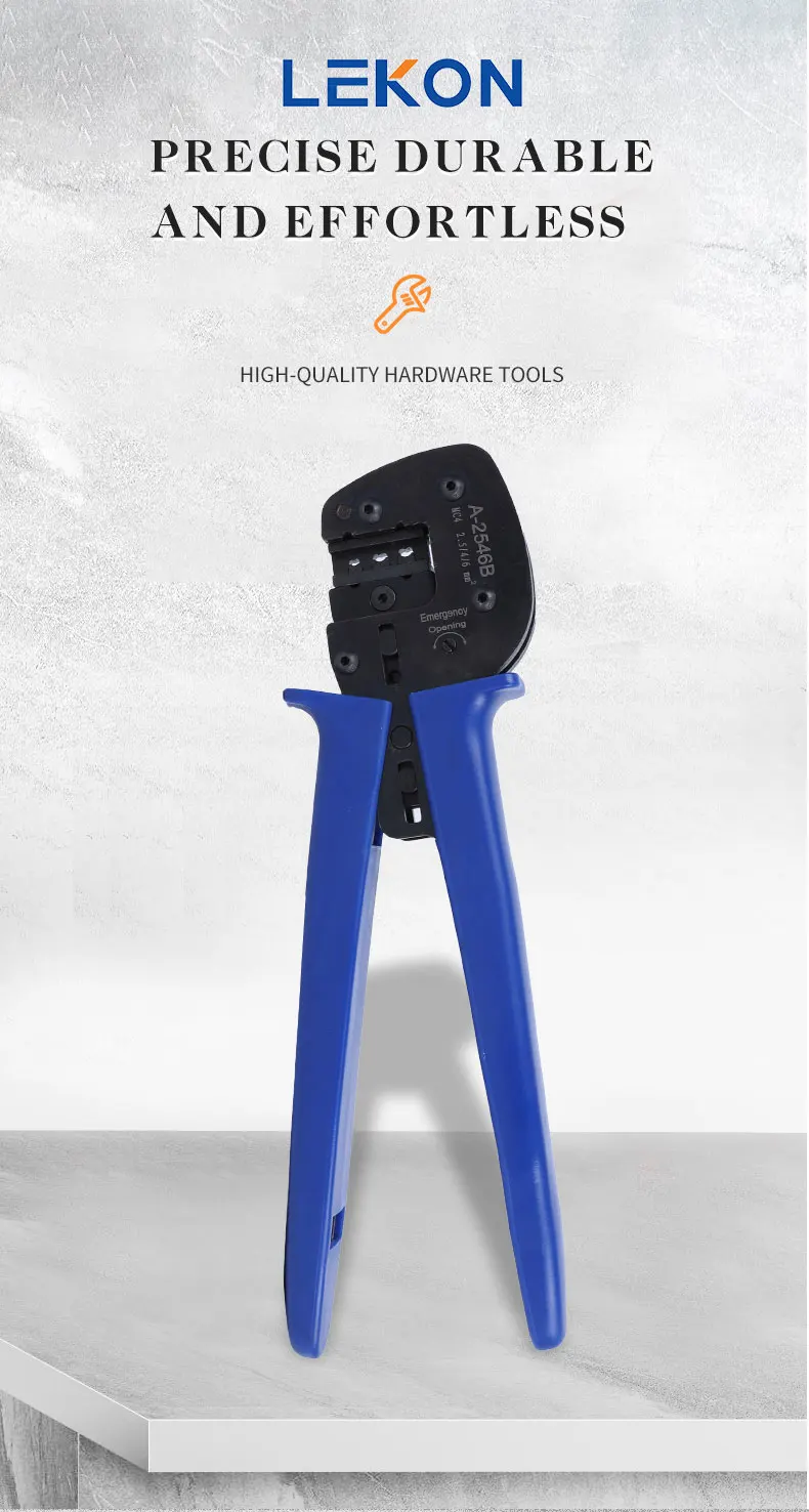 LEKON A-2546B MC4 PV Crimping Pliers - Precision Solar Tools