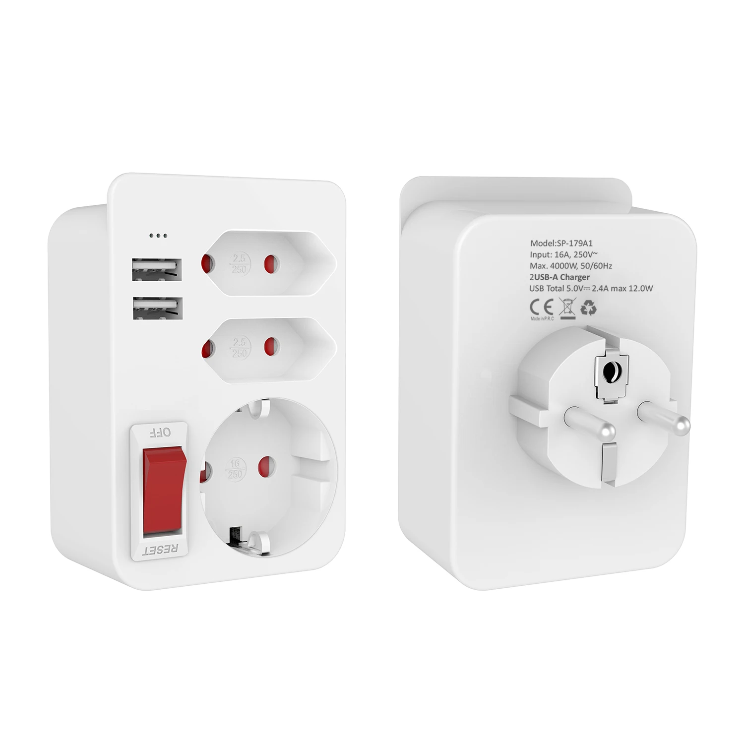 Plug Extender Socket Extensions - Triple Plug Adaptor Cube
