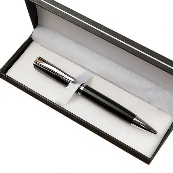 Luxury Black Square Pen - Customized Logo & Twist Mechanism