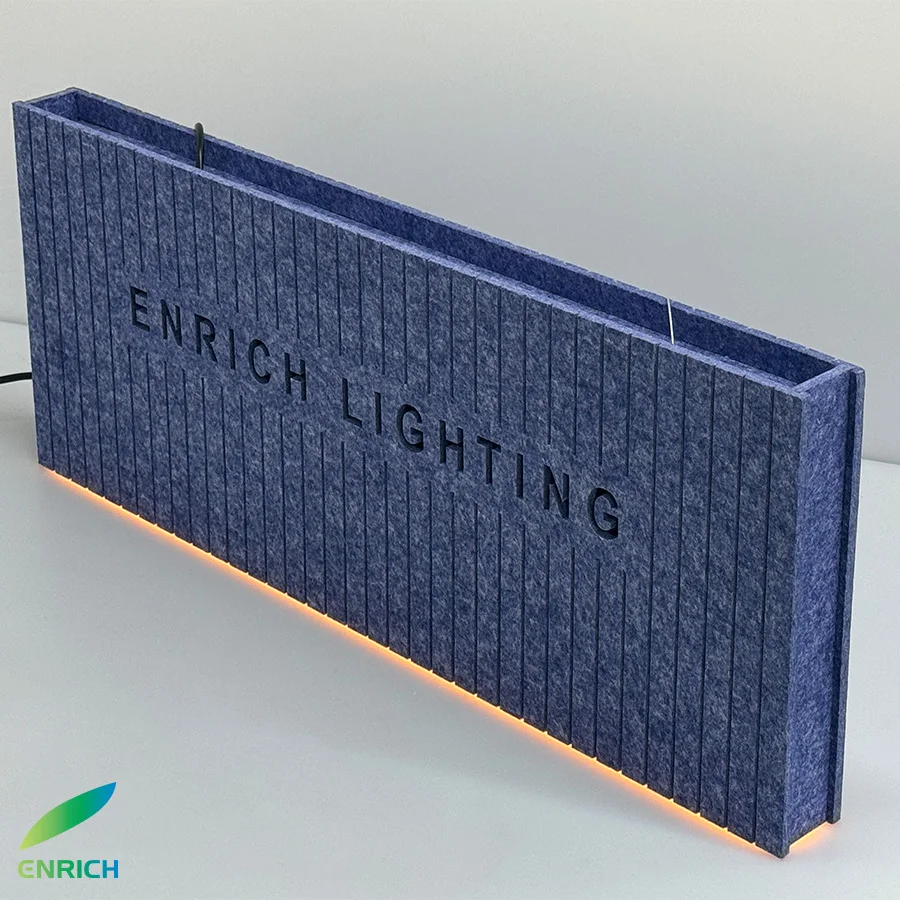 Modern Acoustic Felt LED Linear Light - 1200mm Aluminum Chandelier