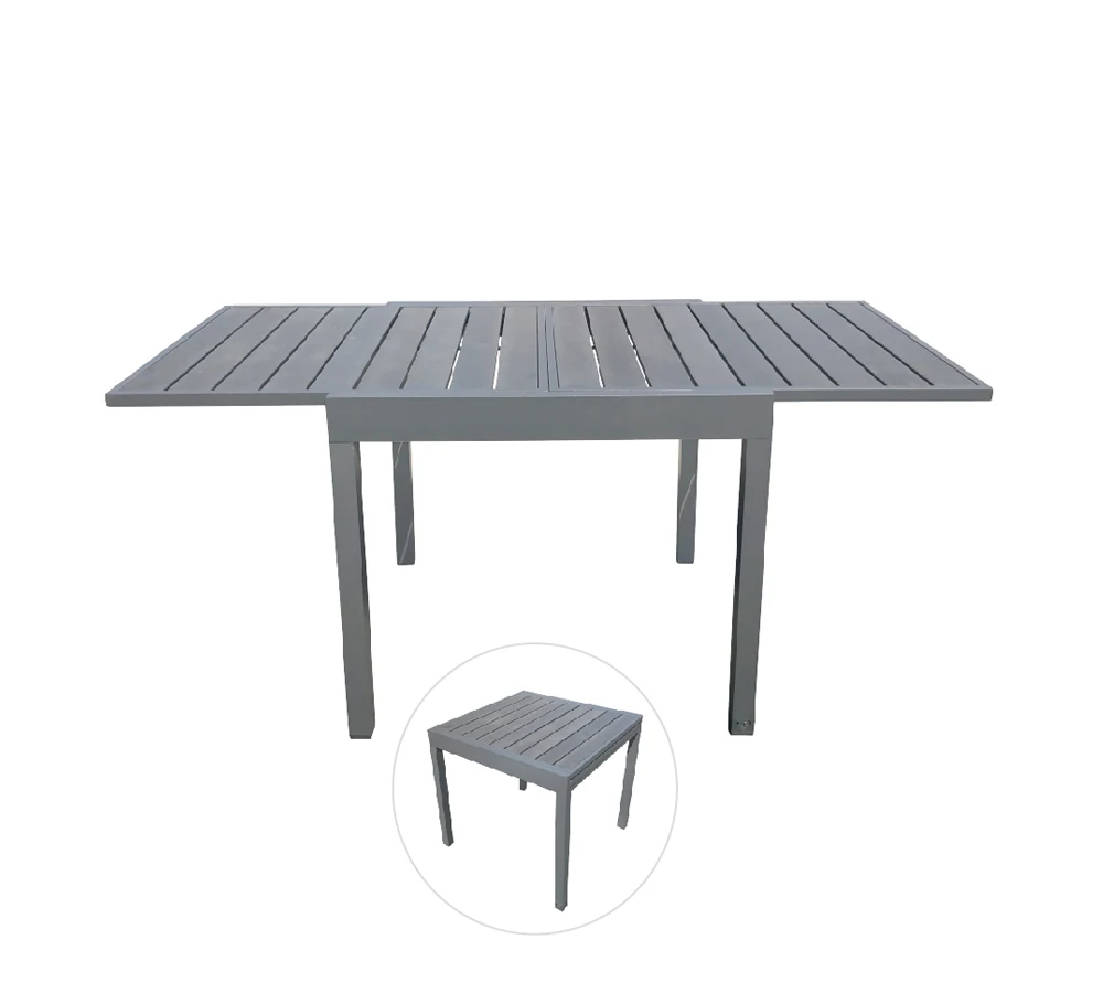 Outdoor Garden Patio Terrace Rectangular Square Aluminium Metal Wpc ...