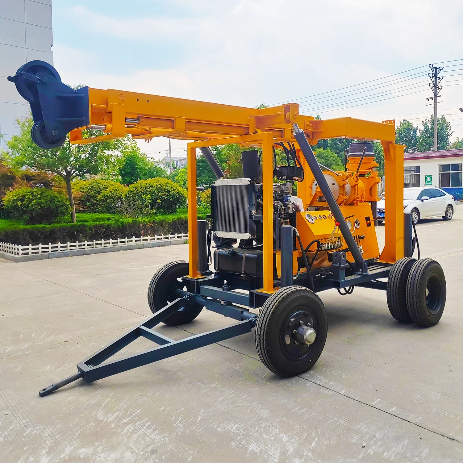 Portable Water Well Drilling Rigs and Machines | Diesel Rotary Drilling ...