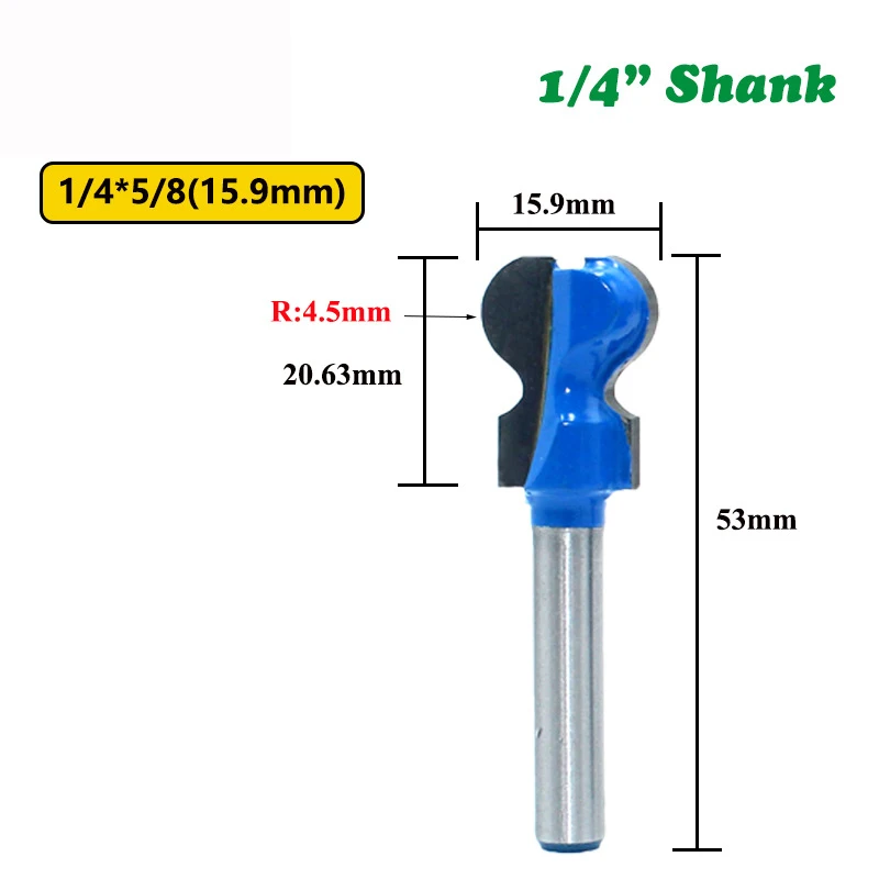 6.35mm Shank Two-arc Nail Clipper Drawer Cabinet Door Knife Slotting ...