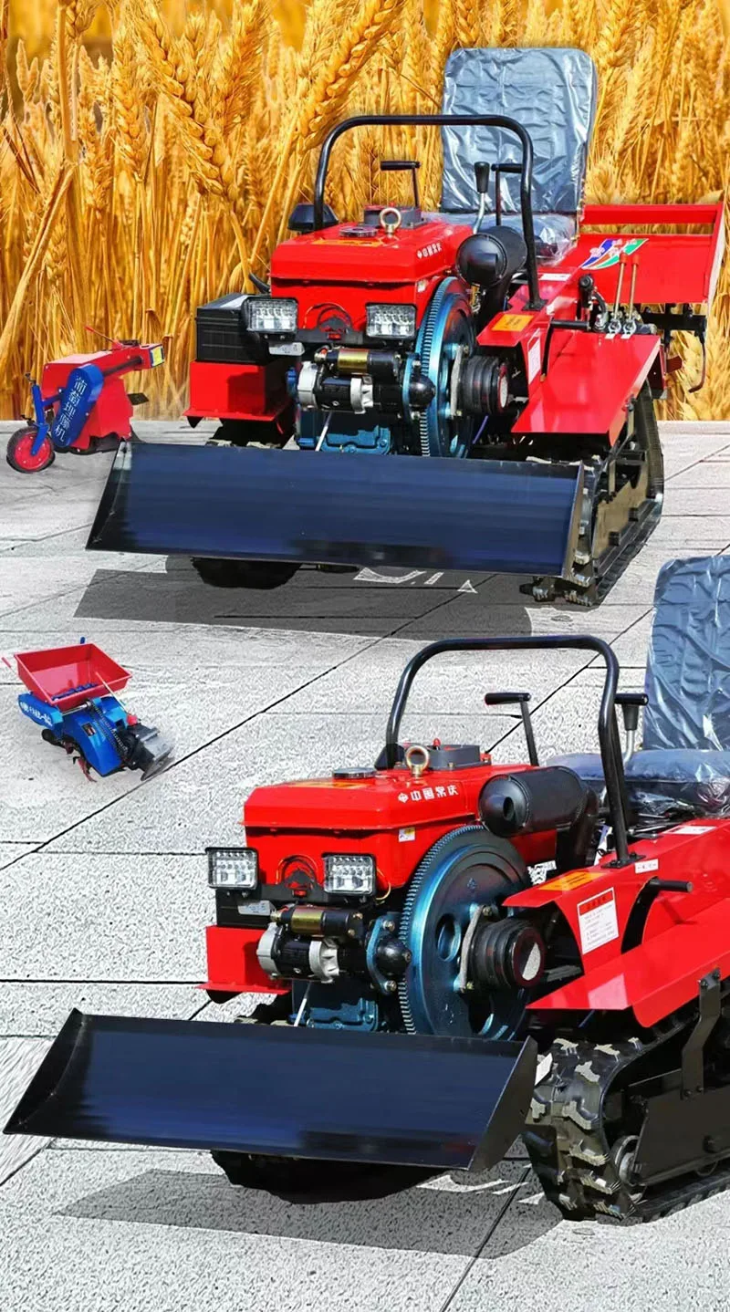 Crawler Tractor Cultivator Farm Tractor With Loader Mountain Crawler ...