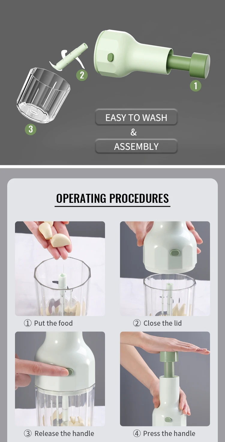 Manual Slap Vegetable Chopper Kitchen Multifunction Hand Press ...