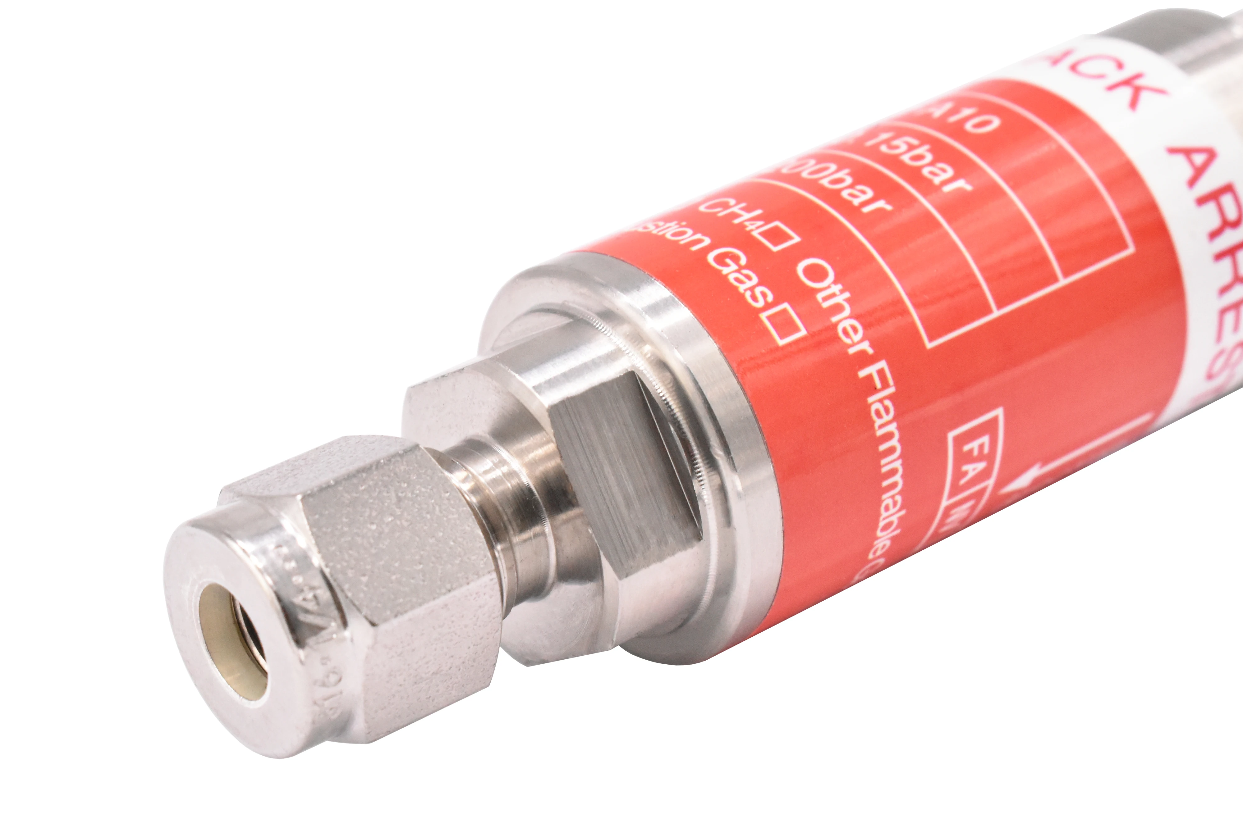 Stainless Steel Gas Flashback Arrestor Ferrule Type High Pressure ...