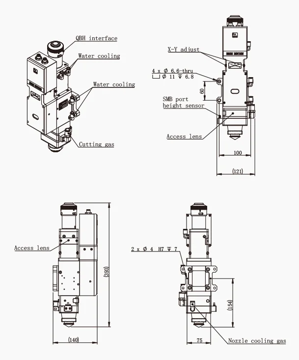 Auto Focus Ray Tools Laser Cutting Heads - High Quality