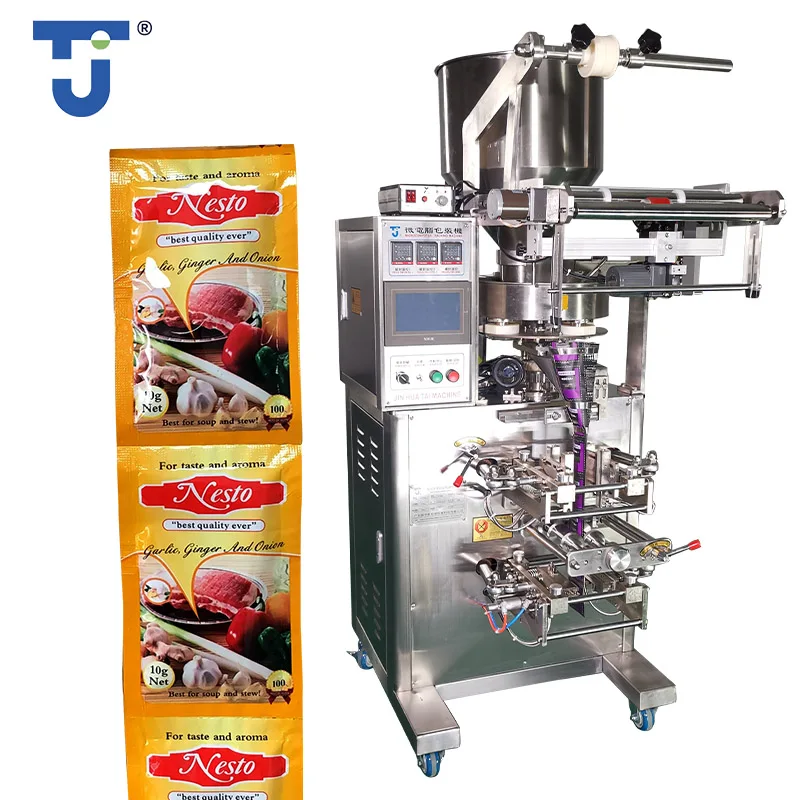 4 Side Seal Seasoning Powder Filling Sachet Granule Food Automatic ...