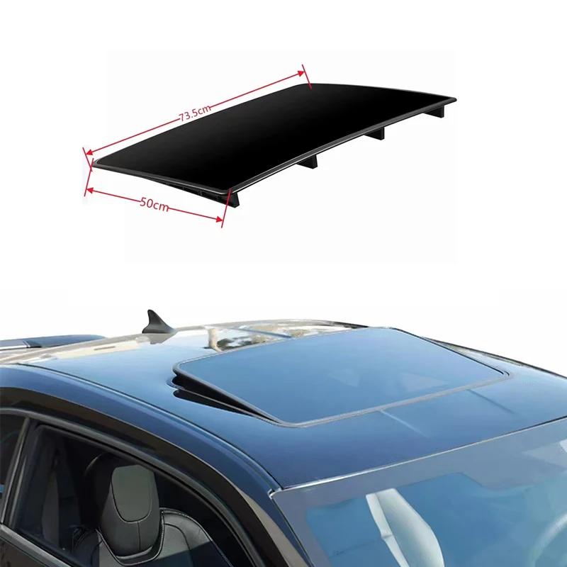 Universal Car Sunroof Black Cover Decoration Plastic Skylight Auto ...