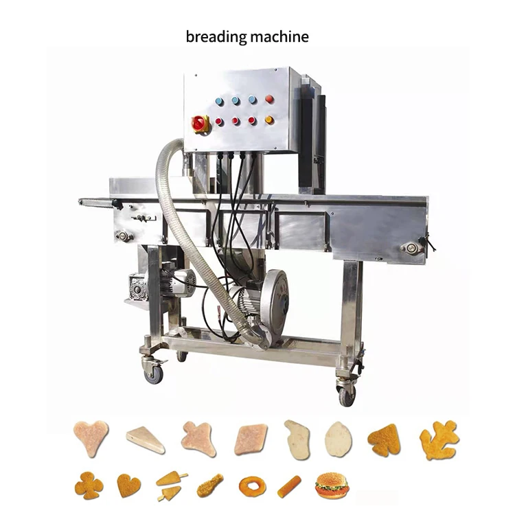 Sus304 Electric Automatic Continuous Breaded Shrimp Battering Breading ...