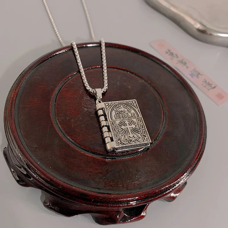 Vintage Square Rolo Chain - Christian Prayer Necklace