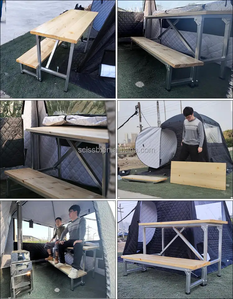 Sauna Steam Wall Mounted Folding Ladder Camp Black Dinning Table And ...