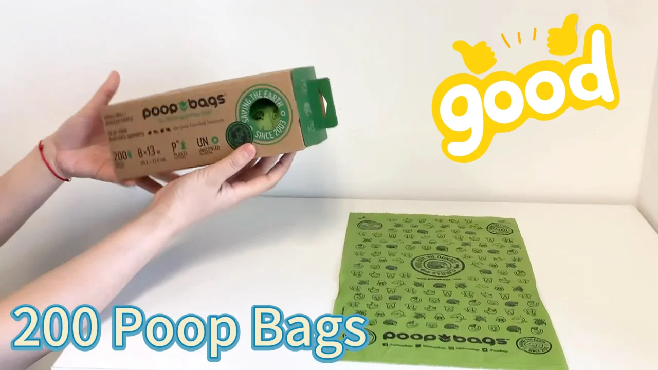 Custom Printed Bolsas Para Caca De Perro Eco Friendly Dog Poo Bags ...