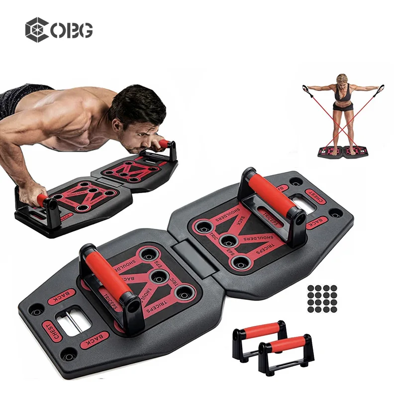 Home Gym Set 10 In 1 Push Up Rack Plate Fitness Training Multi Function ...