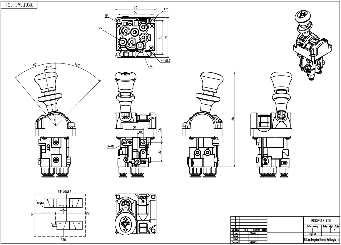 Dump Truck Proportional Air Control Tipping Valve With Pto Switch And ...
