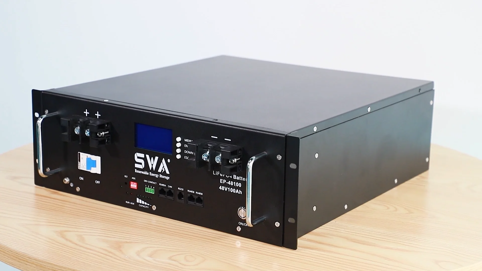 Free U Cabinet Rack Mount Lifepo4 51.2v 48v Pack Battery Energy Storage ...