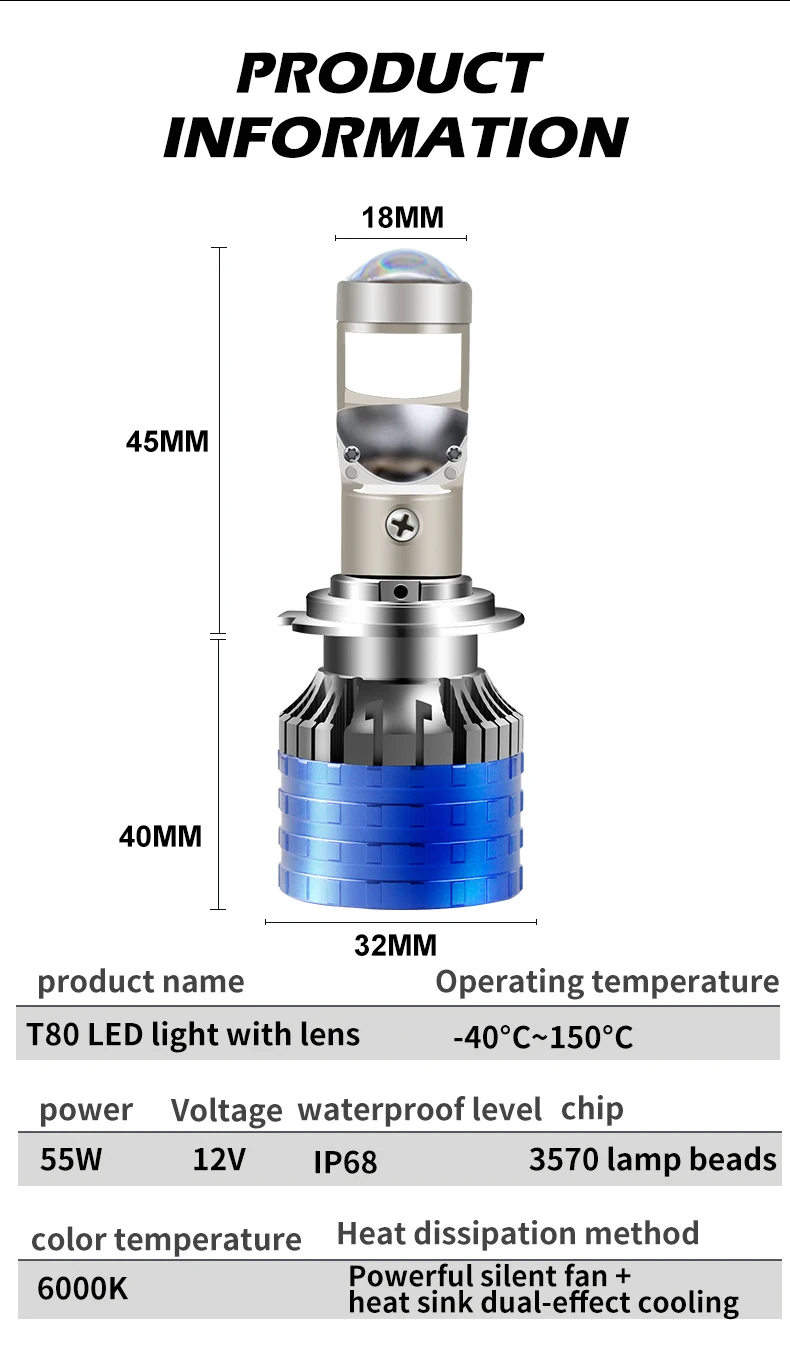 Factory Bi Led Lens Laser Lens Headlights 90w Bi Led Lenses Projection ...