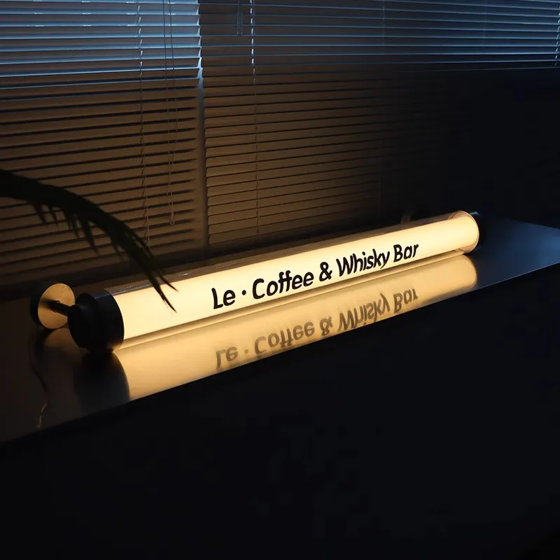 Customized Advertising Company's Modern Round Tube Acrylic Lightbox ...