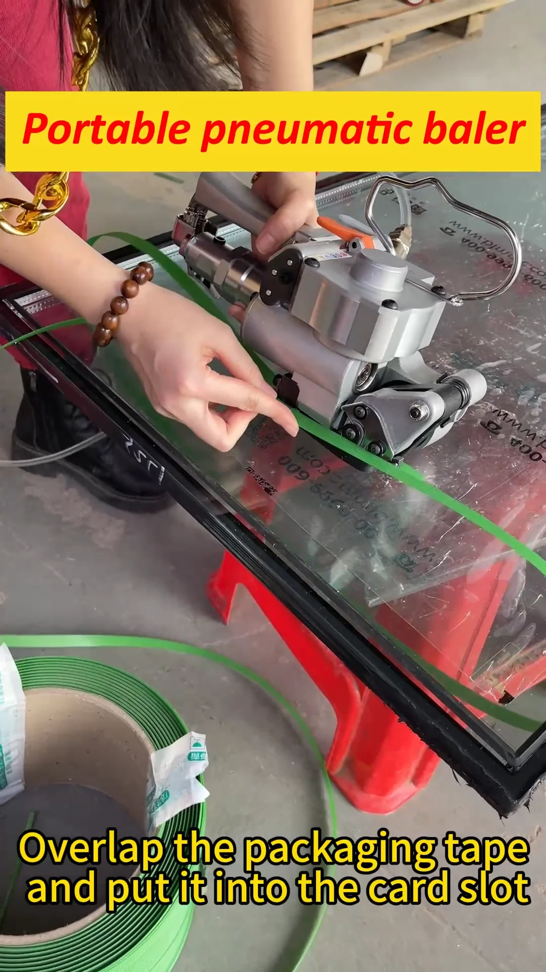 Semi-automatic Bundler Portable Pneumatic Hand Tool For Pp/pet ...