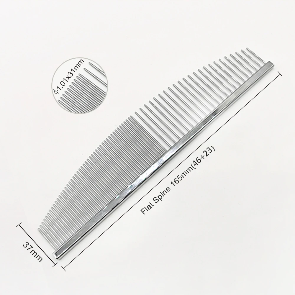 New Design Moon Face Comb - Stainless Steel Pet Grooming Tool