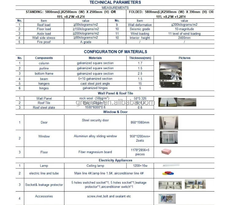 Foldable Shipping Containers 10f 12f 16f 20f Moving Portable Cheap Easy ...