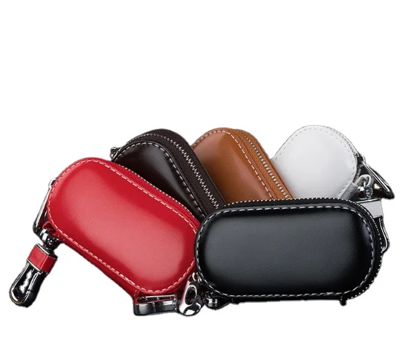 Genuine Leather Key Chain Holder Rfid Car Key Case - Buy Car Key Case ...