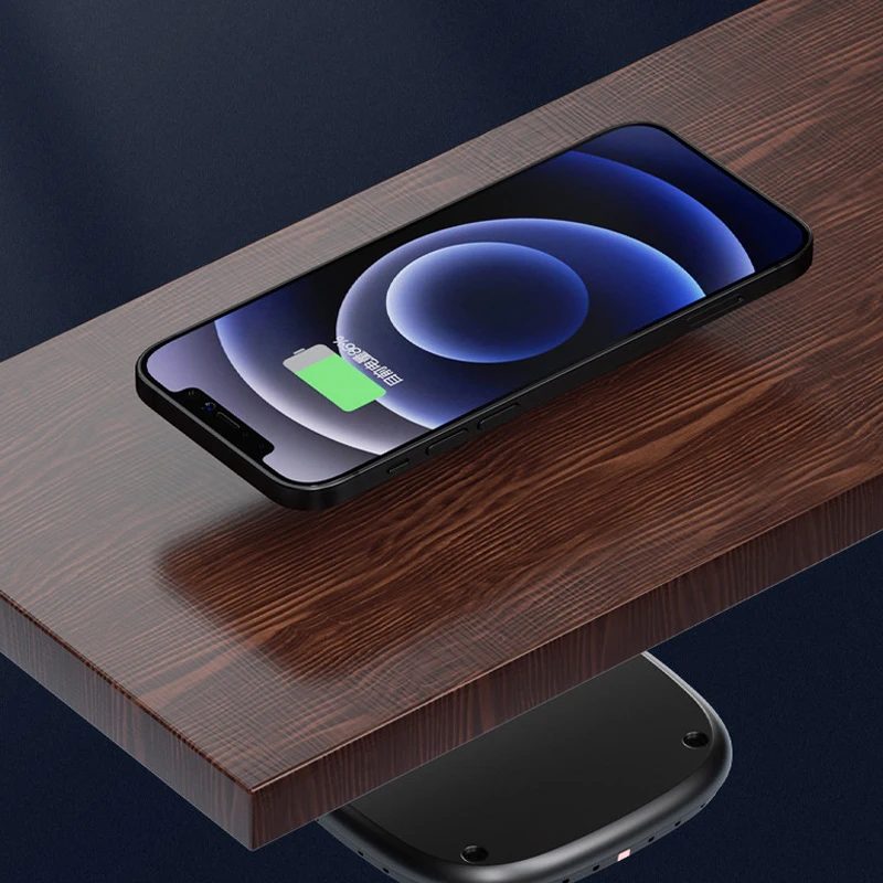 Oem Odm Black Office Table 40mm Hidden Invisible Under-desk Wireless ...