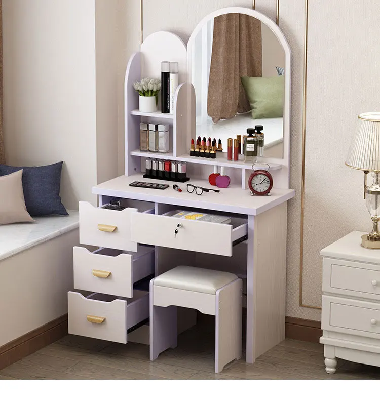 New Design Modern White Dressing Drawer Bedroom Furniture Cheap Ladies ...