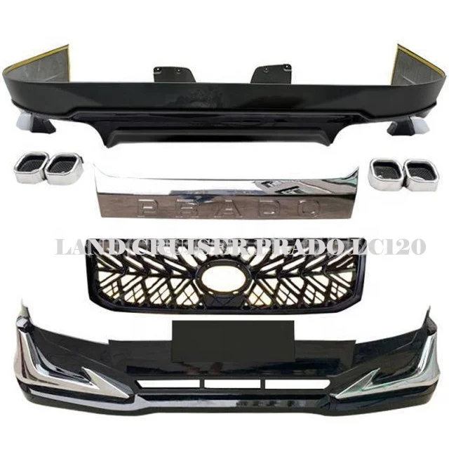 Automotive parts for Toyota prado FJ120 conversion facelift body kit ...