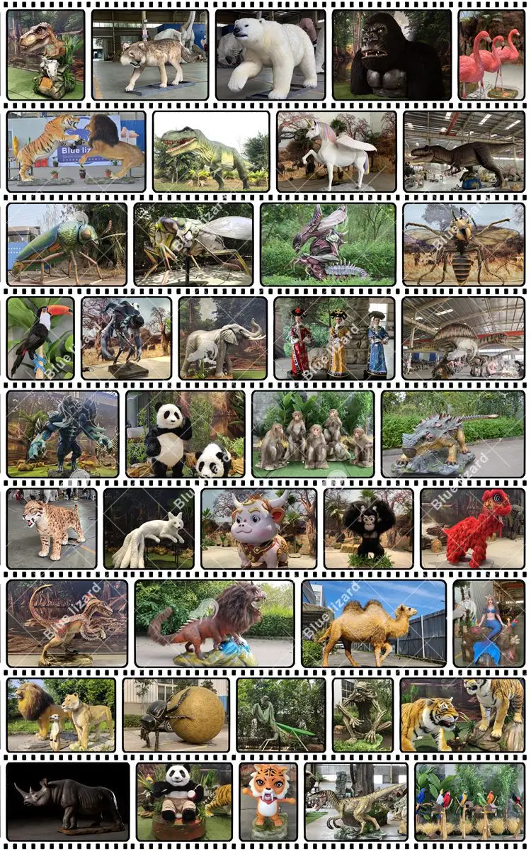 Indoor Safari Park Artificial Animatronic Animal Simulation Tiger For ...